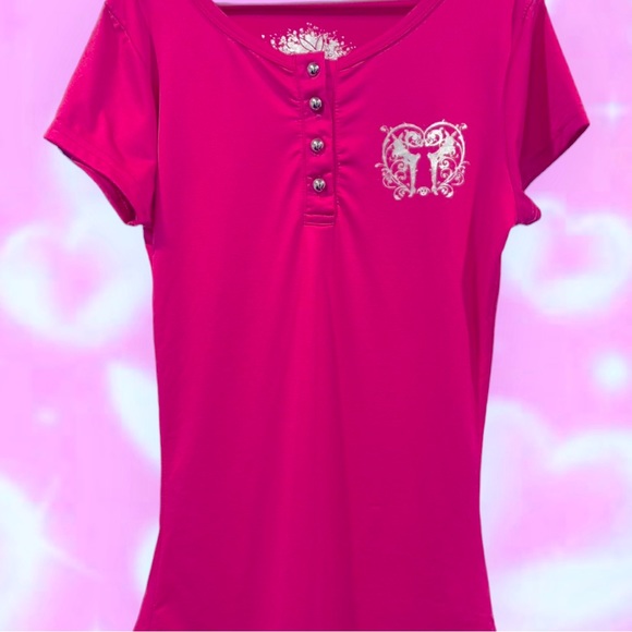 PLAYBOY | Tops | Rare Htf Y2k Playboy Pink Silver Short Sleeve Bunny ...